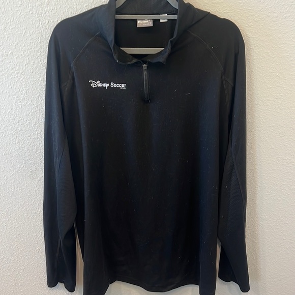 Puma | Shirts | Puma Mens Stretchlite Half Zip Black With Disney Soccer ...